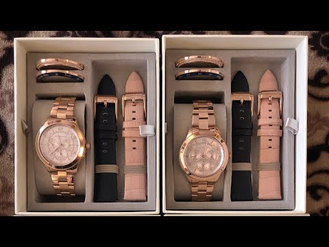 MICHAEL KORS MK3983 CHRONOGRAPH INTERCHANGEABLE BRACELET WATCH SET | AN KLEH REVIEW
