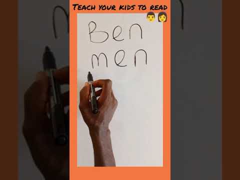 Three-Letter Words with 'en' Rhymes #education#english #phonics #reading #homeschool #learning
