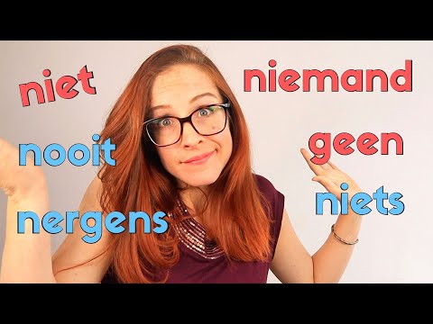 Dutch NEGATION words // Negatiewoorden // Dutch for BEGINNERS les 20 (NT2 - A1)