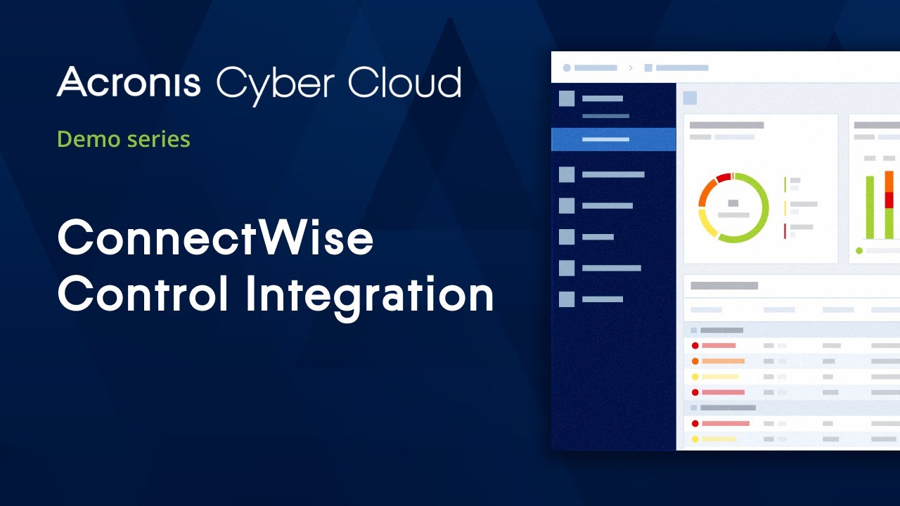 ConnectWise Control Integration | Acronis Cyber Protect Cloud | Acronis Cyber Cloud Demo Series