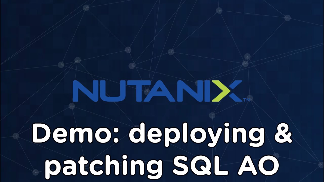 Demo deploying SQL Always on and patching