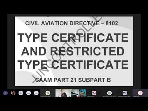 CAAM CAD 8102 Type Certificate Application