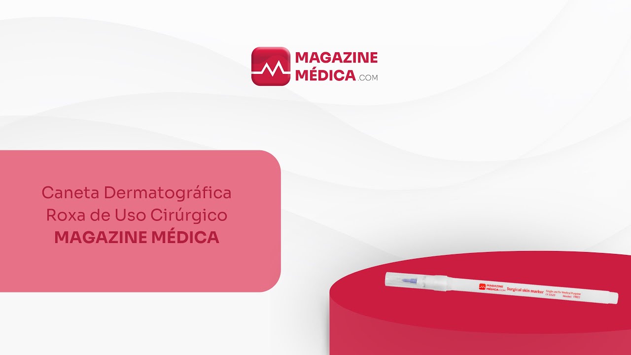 Caneta Dermatográfica Roxa de Uso Cirúrgico MAGAZINE MÉDICA