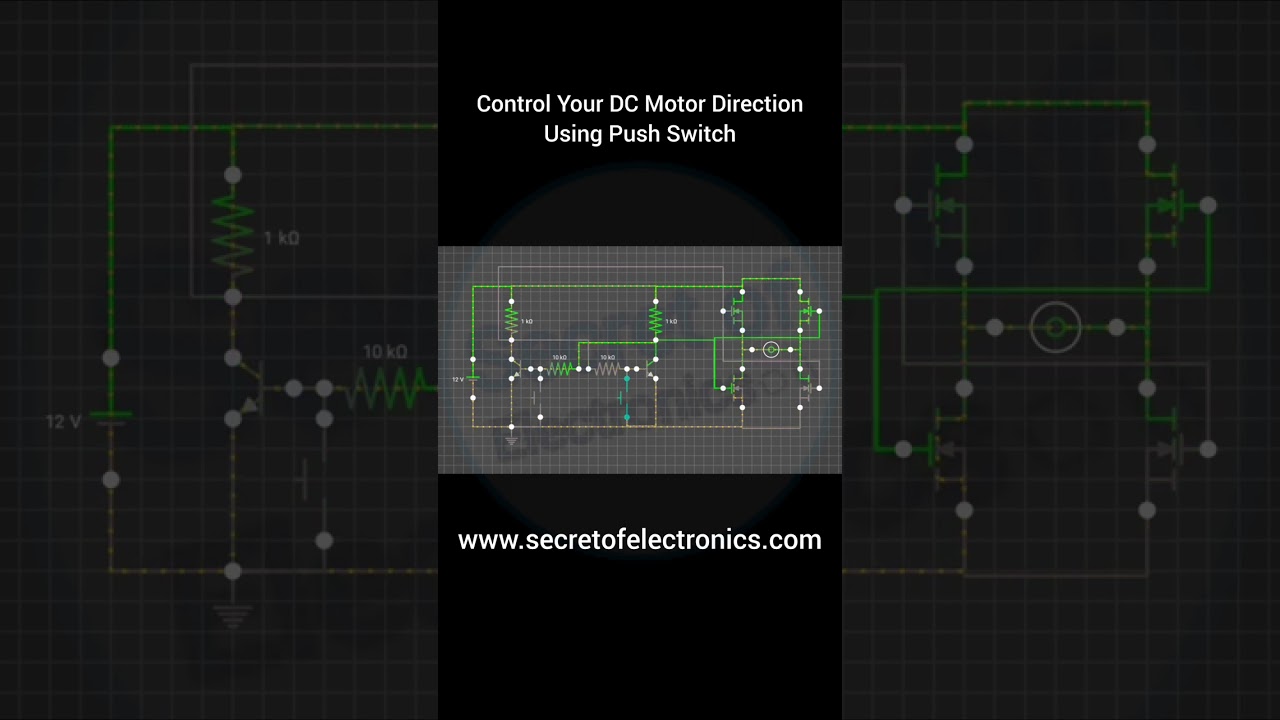 Push Button Based DC Motor Direction Controller Circuit