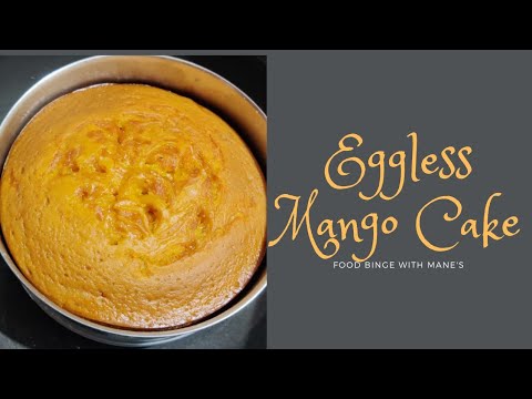 Mango Cake In Kadhai Without Using Salt or Sand π₯ #mangocake#shorts #egglesscake #foodshorts #cake