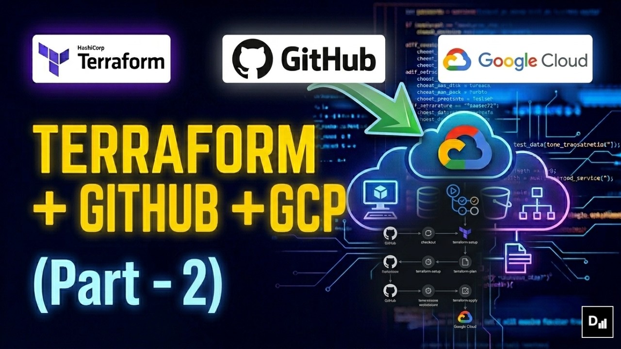 Terraform + GCP Tutorial Beginners (Part 2) | GitHub Action CI/CD Pipeline, Remote State & Git Setup