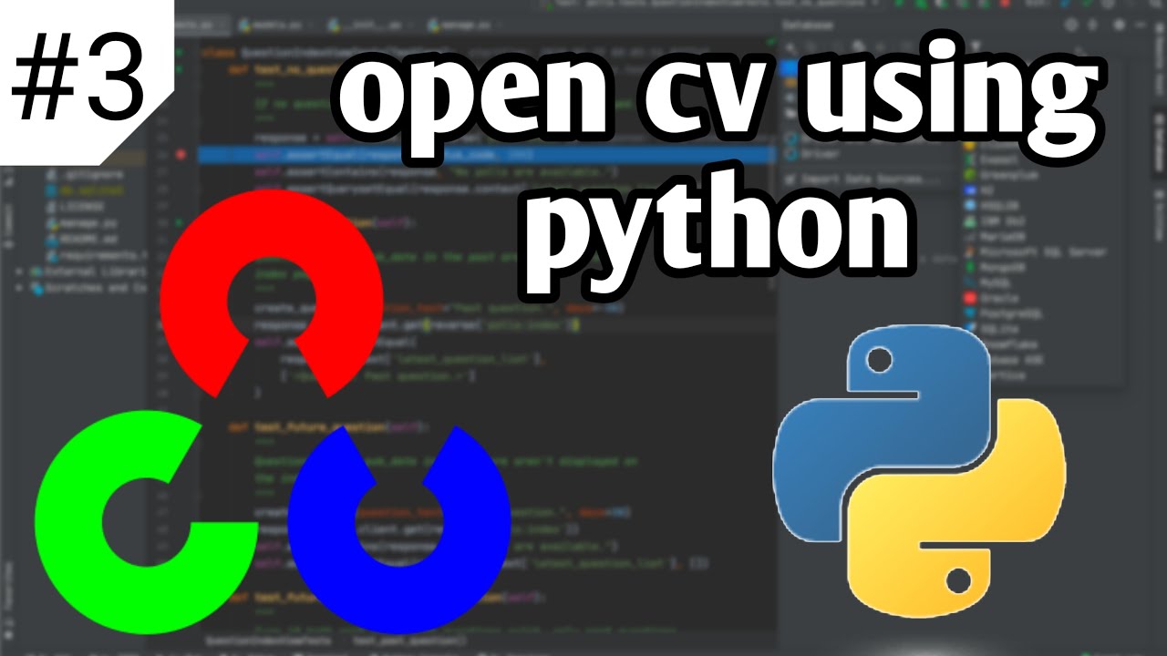 OpenCV tutorial using python. #3 - Drawing lines, circles, rectangles and texts.