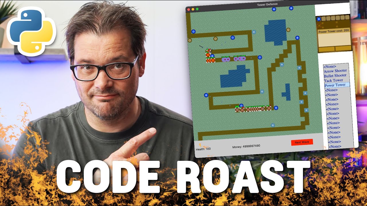 Refactoring A Tower Defense Game In Python // CODE ROAST