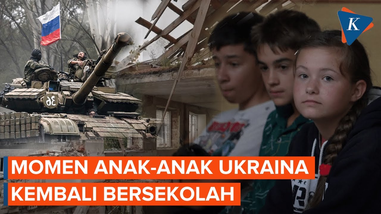 Tatapan Sedih Anak-anak Ukraina Saat Kembali ke Sekolah