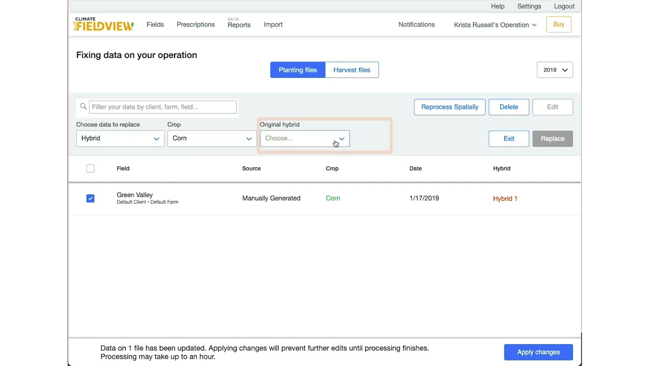 How to Use the Fix Data Tool