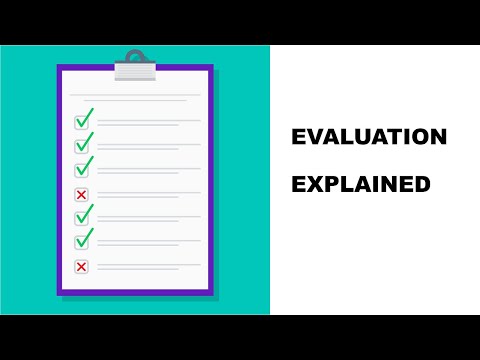What is Evaluation? Understanding the basic principles of Evaluation of Projects