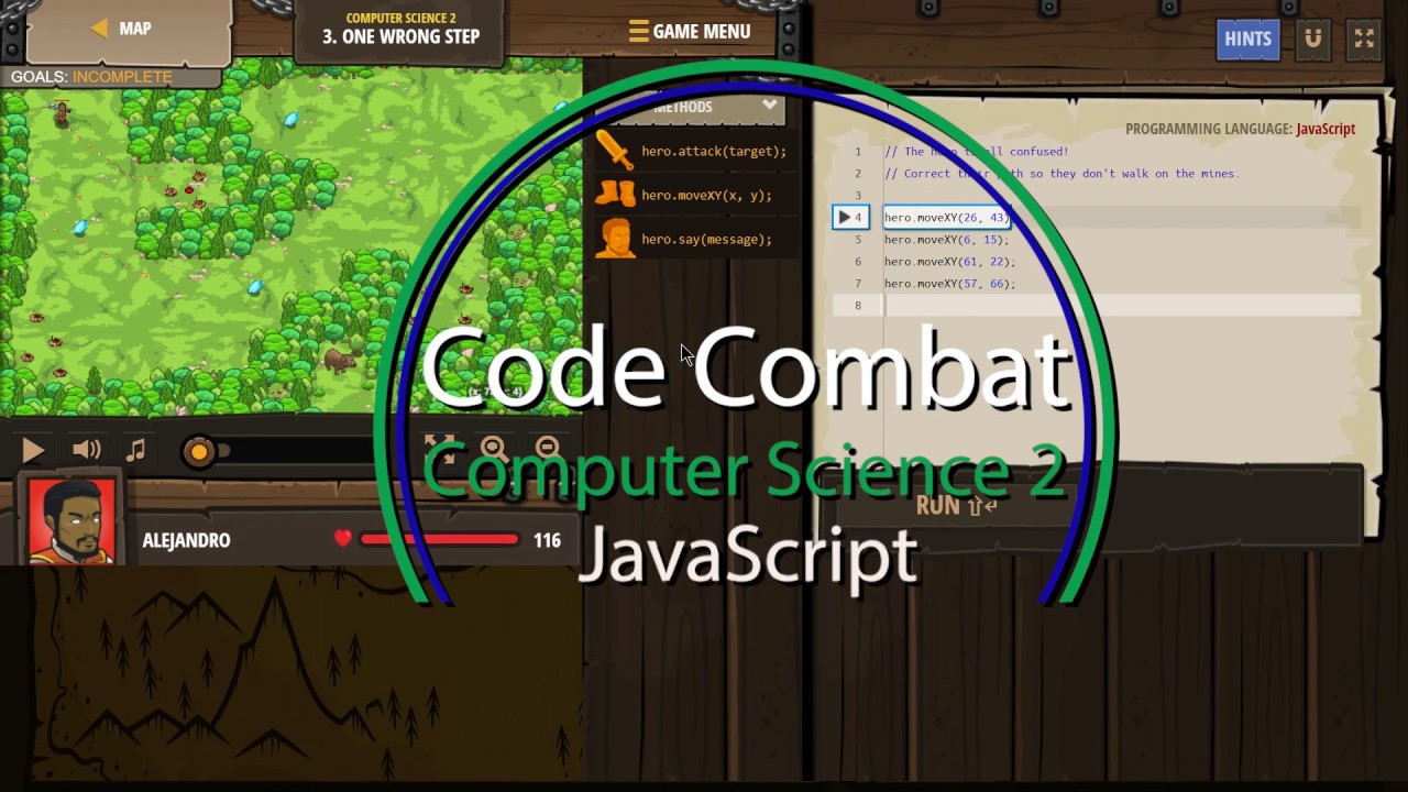 Code Combat - Level 3 - Computer Science 2 - JavaScript