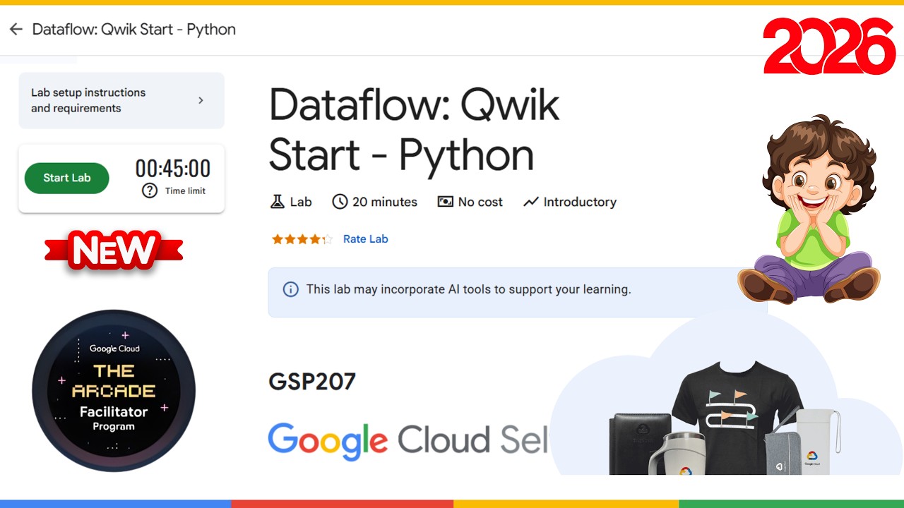 Dataflow: Qwik Start - Python | GSP207