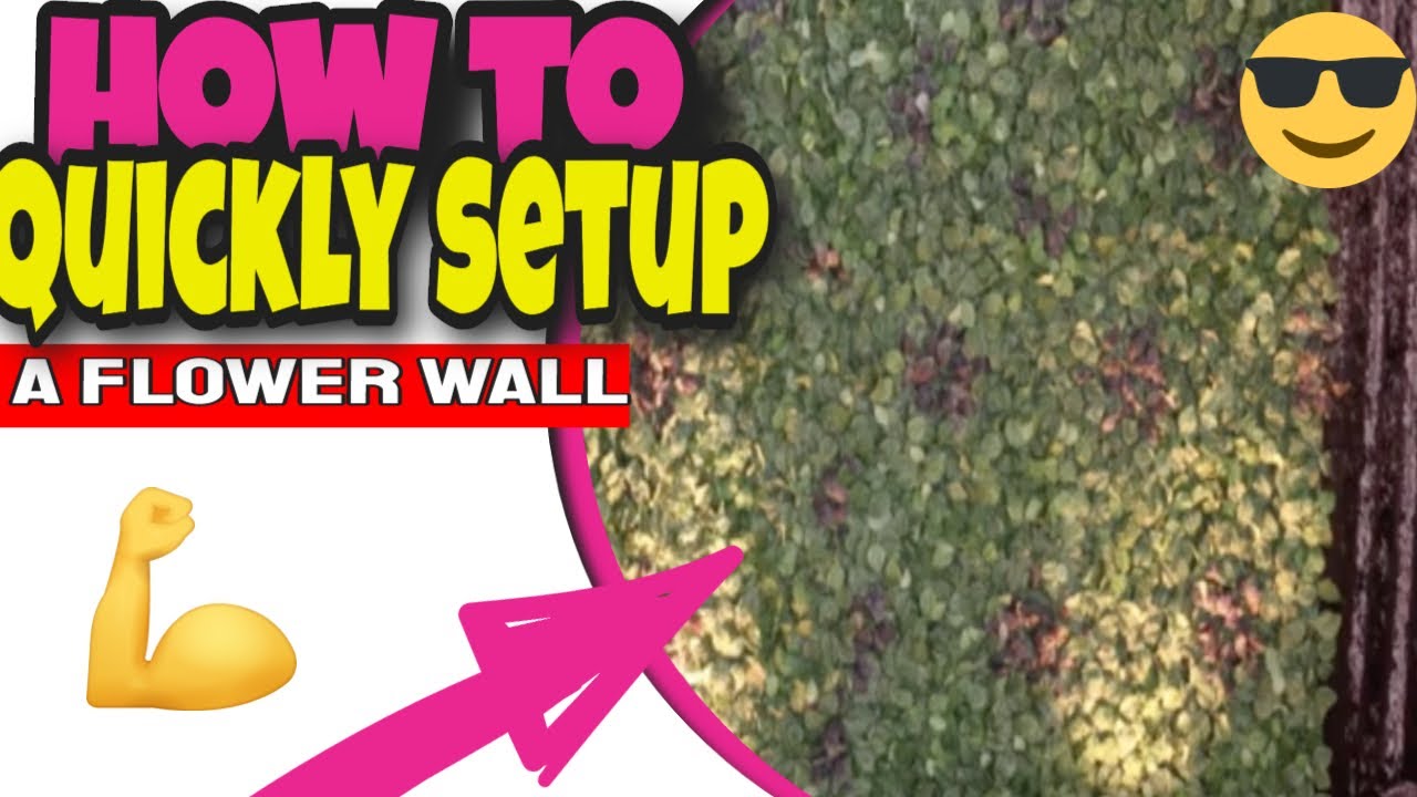 How to Setup a quick Flower or Grass Wall for a Backdrop
