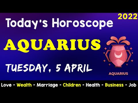 Aquarius Horoscope for Today | Aj Ka Din Kaisa Rahe Ga | Aaj Ka Din | Daily Horoscope 05 April 2022