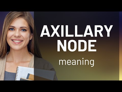 Axillary node • meaning of AXILLARY NODE