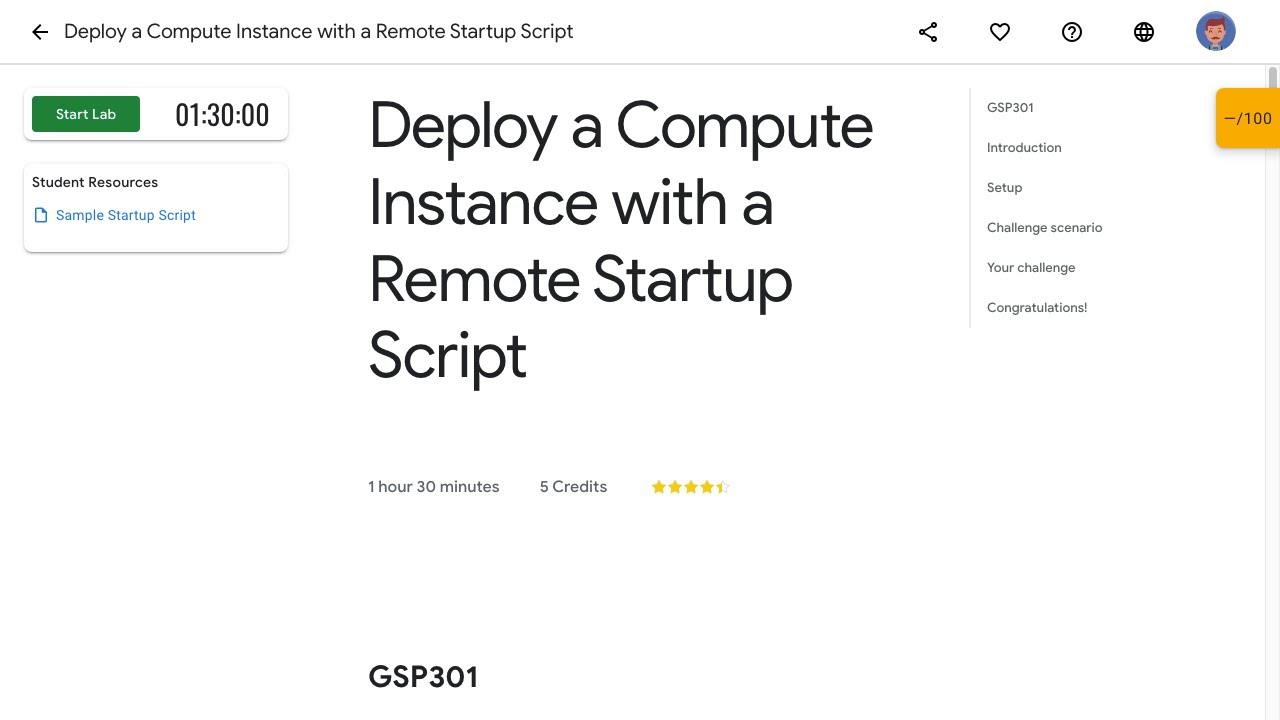 Deploy a Compute Instance with a Remote Startup Script GSP301