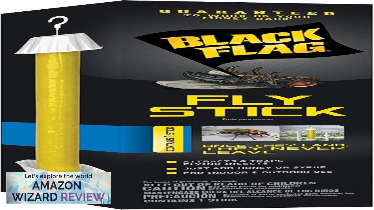 Black Flag Fly Stick Trap Houseflies and Flying Insects Pack of 6 Review
