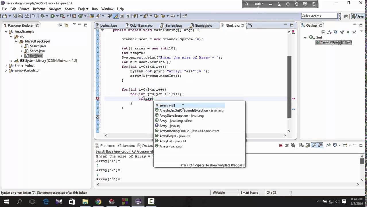 java bangla tutorial (part 10) || Bubble sort in java