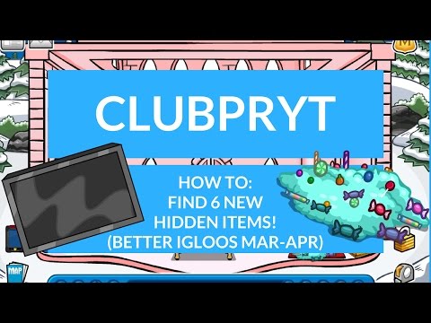 Club Penguin Rewritten: 6 NEW HIDDEN ITEMS! (Better Igloos: Mar-Apr)|ClubPRYT