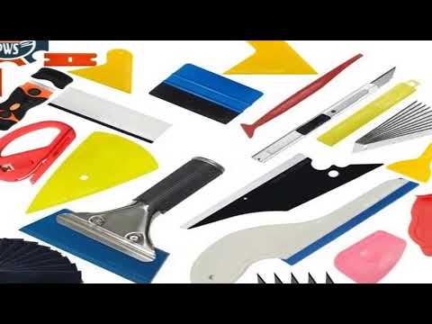PWSNew Car Vinyl Tint Film Installation Tool Kit Rubber Scraper Magnetic Holder Wrapping S