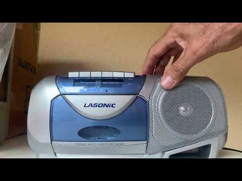 Mini Lasonic TRC-397 BLUE Boombox Radiorecorder Player | Reverb
