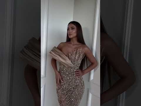 To get this Brown Evening Dress DM @reineecouture