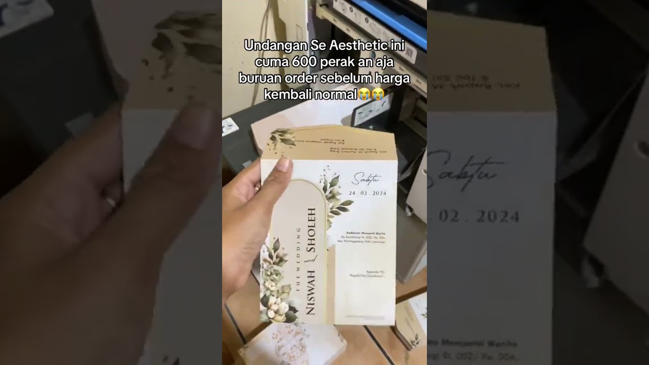 UNDANGAN PERNIKAHAN MURAH  !!! #cetakmurah #undanganpernikahan #usahapercetakan #undangansurabaya