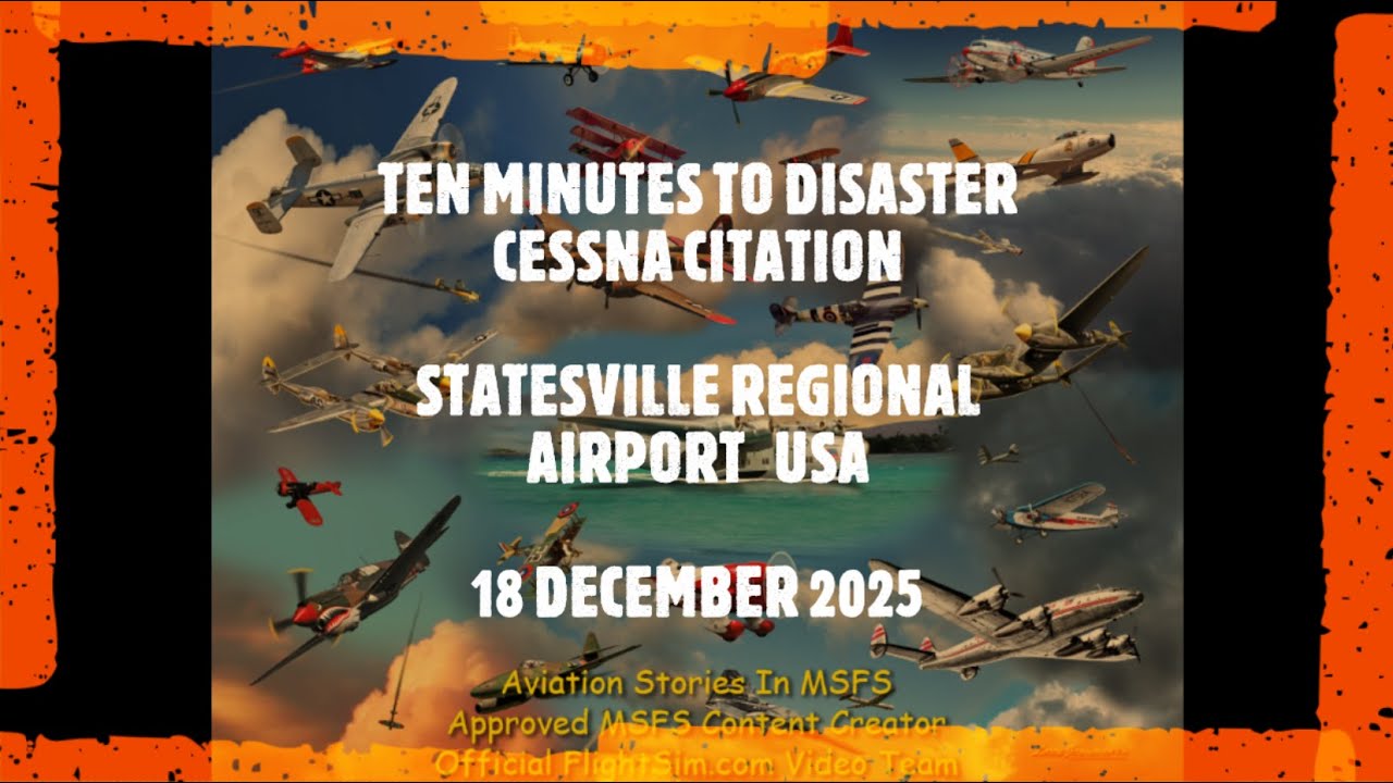 10 Mins to Disaster, Citation Jet, Statesville USA, 18 Dec 2025 ...