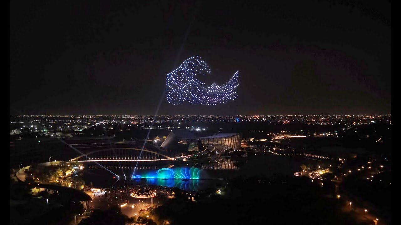 故宮南院7/5無人機展演 重現浮世繪骷髏大浪 | 文化 | 中央社 CNA