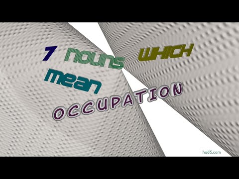 occupation - 13 nouns which are synonyms to occupation (sentence examples)