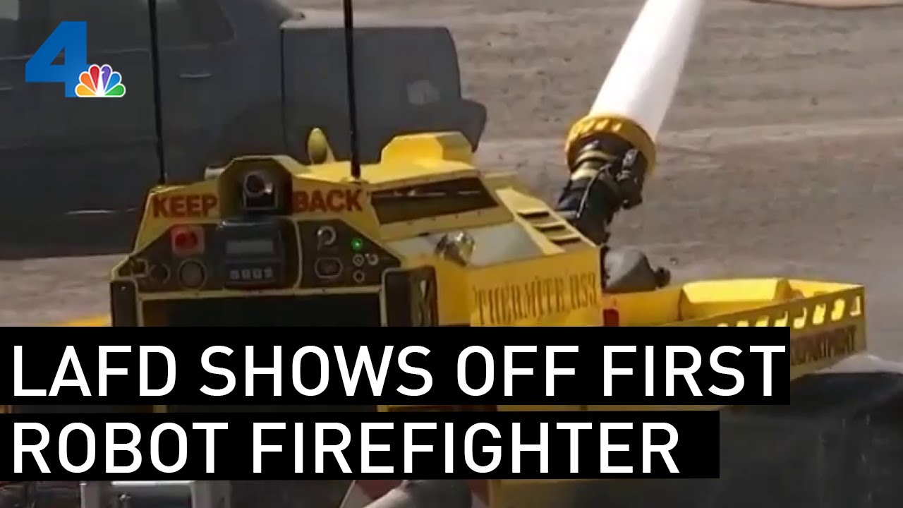 LA Fire Department Shows Off Nation's First Firefighting Robot | NBCLA