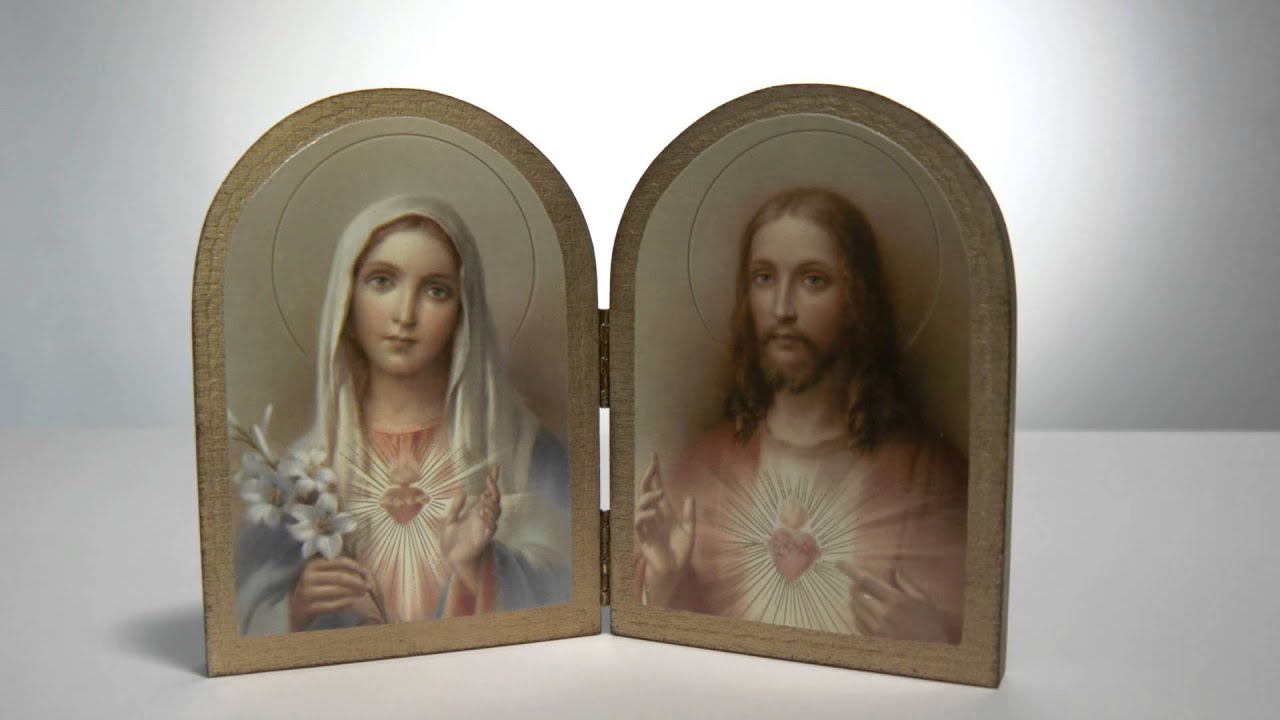 Immaculate Heart and Sacred Heart Diptych | The Catholic Company