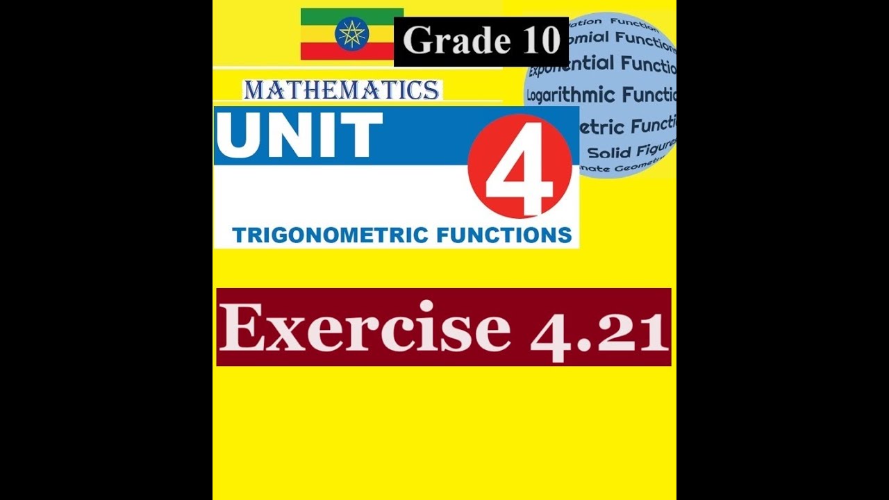 Mathematics Grade 10 Unit 4 Exercise 4.21@mathT_21