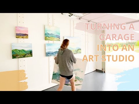 Turning A Garage Into An Art Studio! Shocking Transformation!