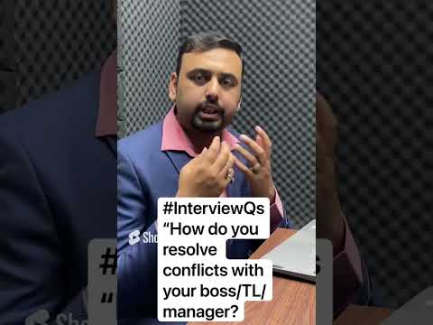 How Do You Resolve Conflicts With TL Manager Boss | Interview Questions | English By Saurabh Sir