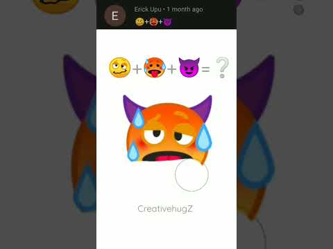 Emoji Mix 🥴+🥵+😈 | Devil and hot face emoji mix drawing #viral #trending #shorts #creativehugz