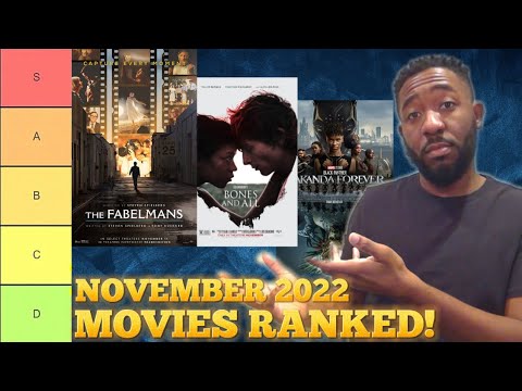 Every New Movie I Watched From Best and Worst of November 2022 RANKED | Tier List