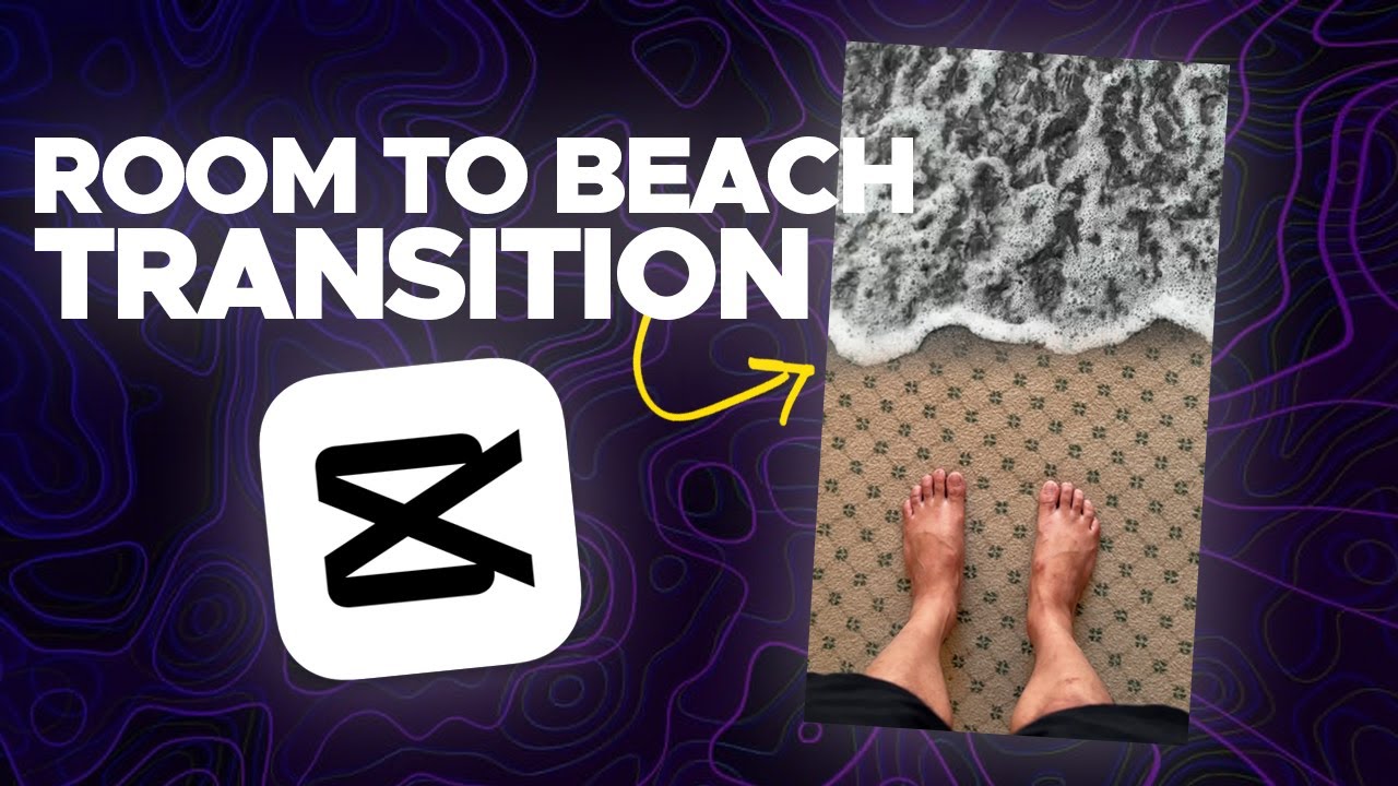 Capcut Tutorial - VIRAL Room to Beach Transition