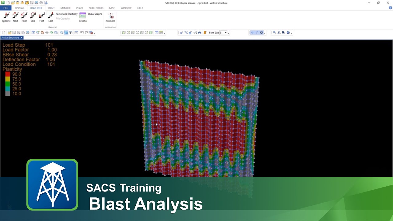 Blast analysis in SACS CE