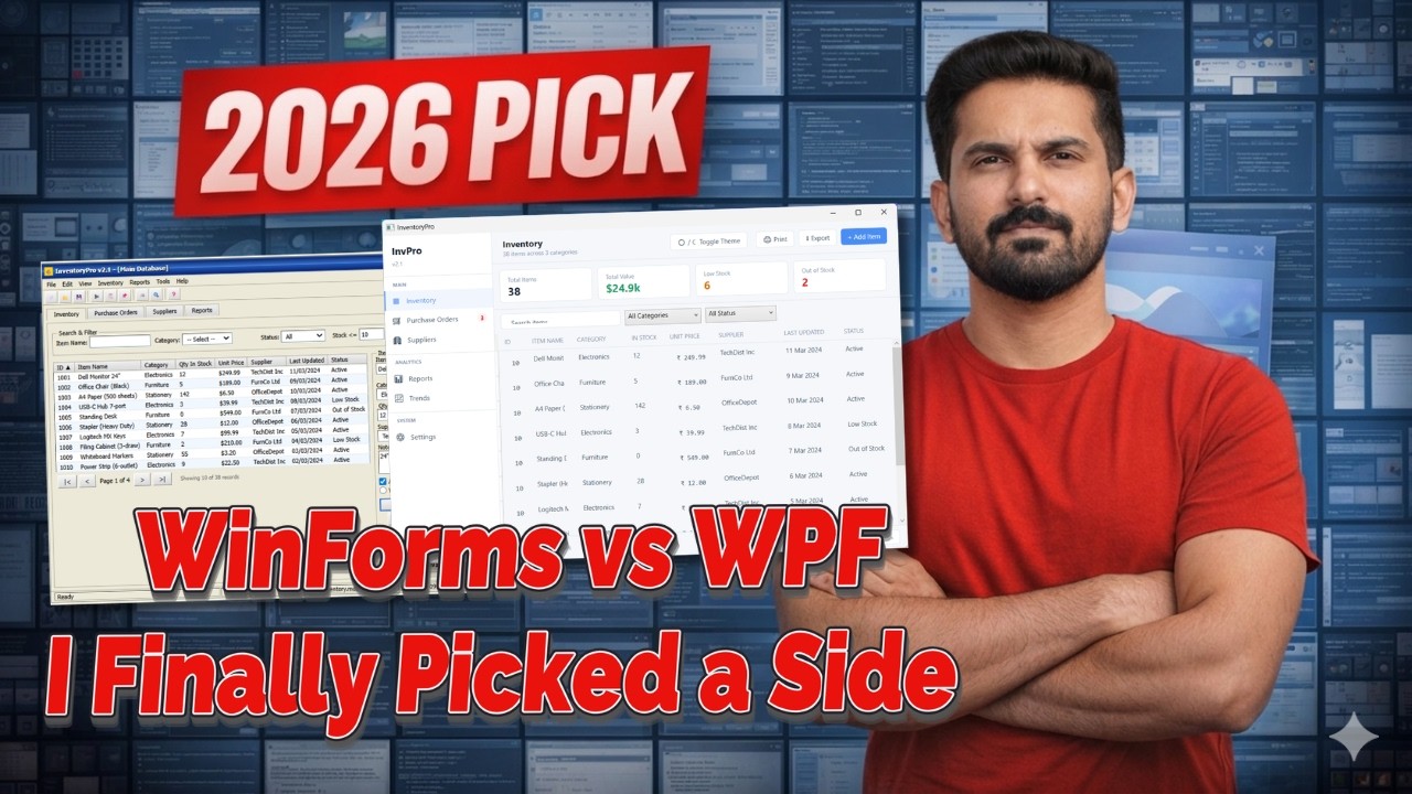 WinForms vs WPF in 2026 — I Finally Picked a Side (Honest Answer)