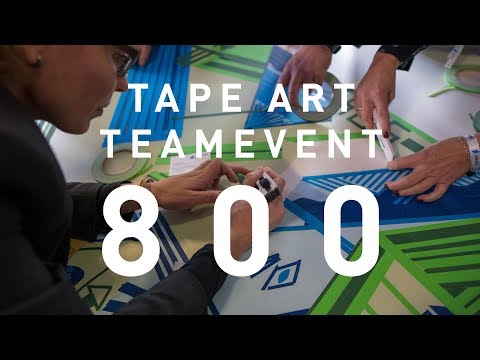 Tape Art Teambuilding (800 Participants)