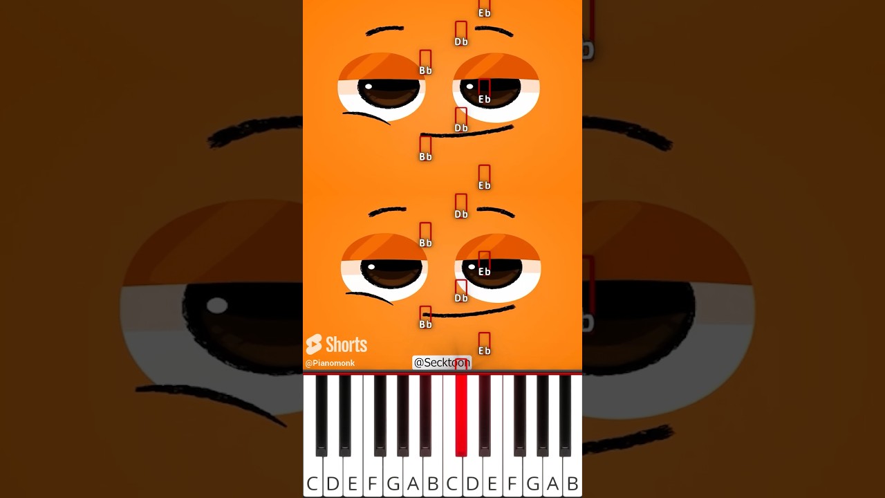 Incredibox Sprunki - PROTON DISCO Animation meme #sprunki (@Secktoon) - Octave Piano Tutorial