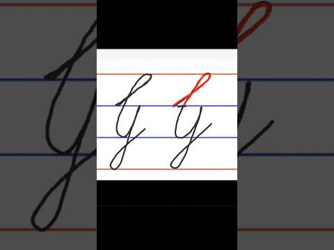 Beginner's Guide To Writing Cursive Letter G | Cursive Writing Practice For Beginners