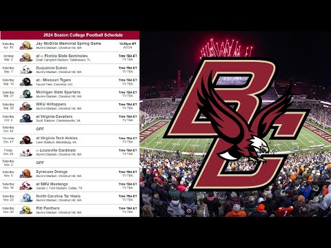 Boston College Football 2024 Schedule Preview & Prediction