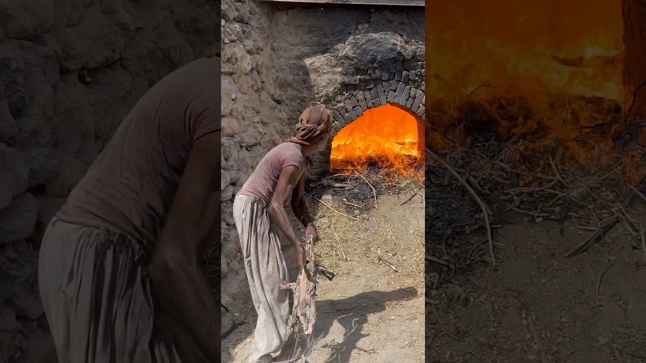 Lime Stone Manufacturing process  after 40hours of fire #difficult #works #dangerous #amazing