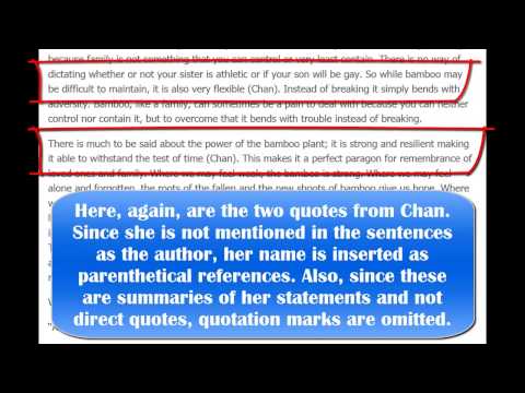 Tips for MLA Quotes & Parenthetical References | Jim's Course Resources