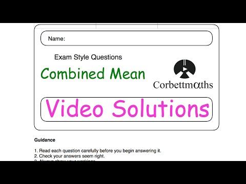 Combined Mean Answers - Corbettmaths