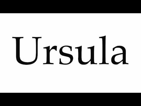How to Pronounce Ursula