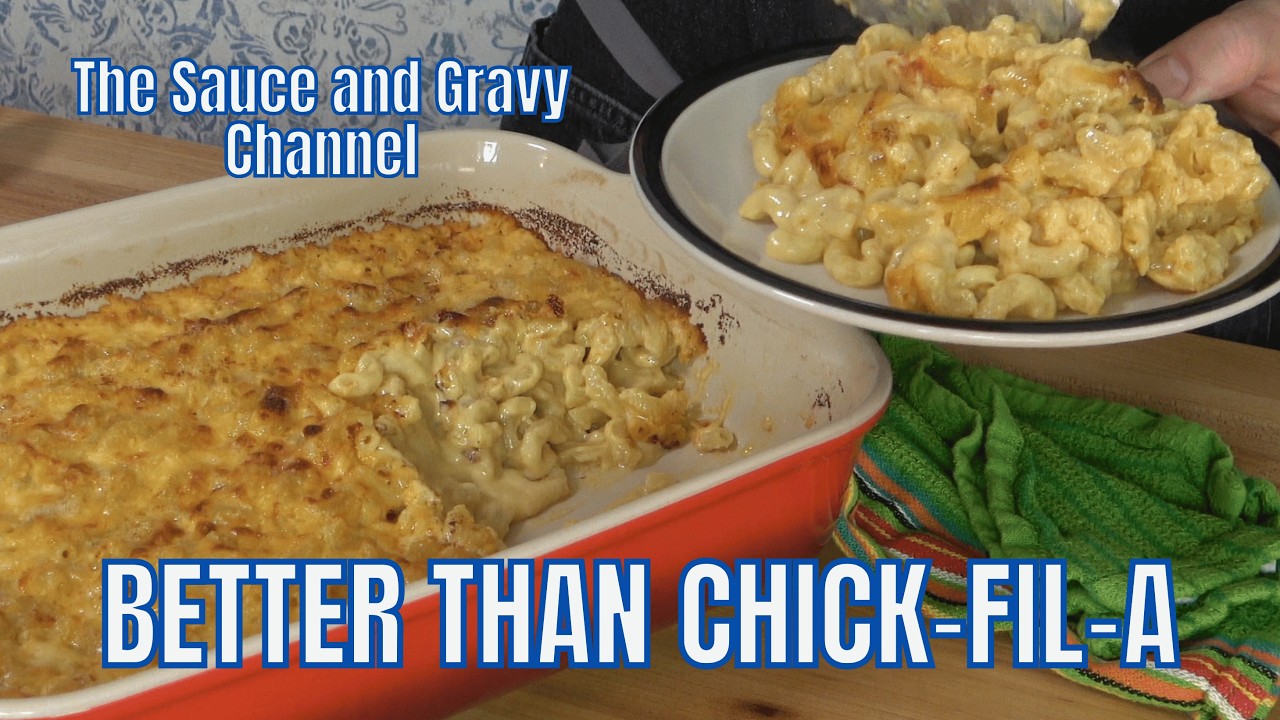 Chick-fil-A Mac and Cheese Copycat Recipe | Creamy Baked Mac & Cheese from Scratch